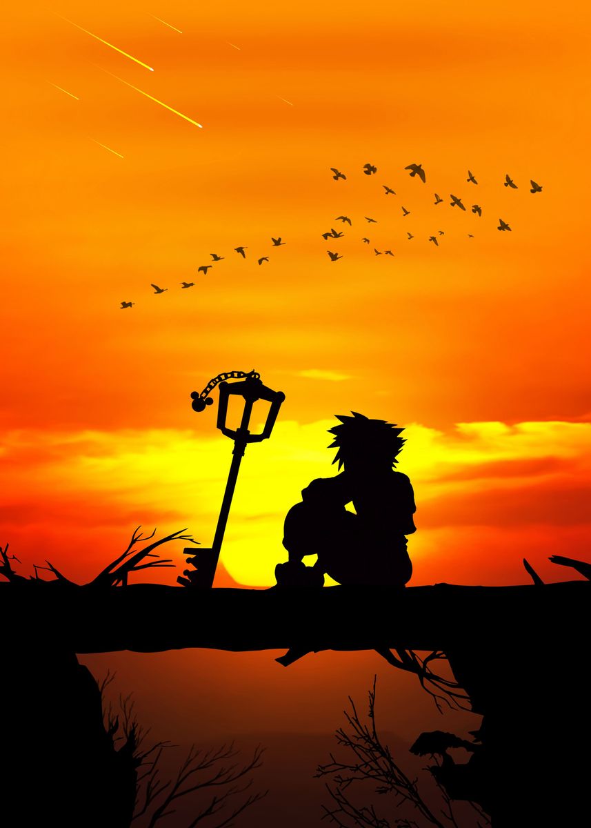 'Sora Kingdom Hearts Poster' Poster, picture, metal print, paint by ...