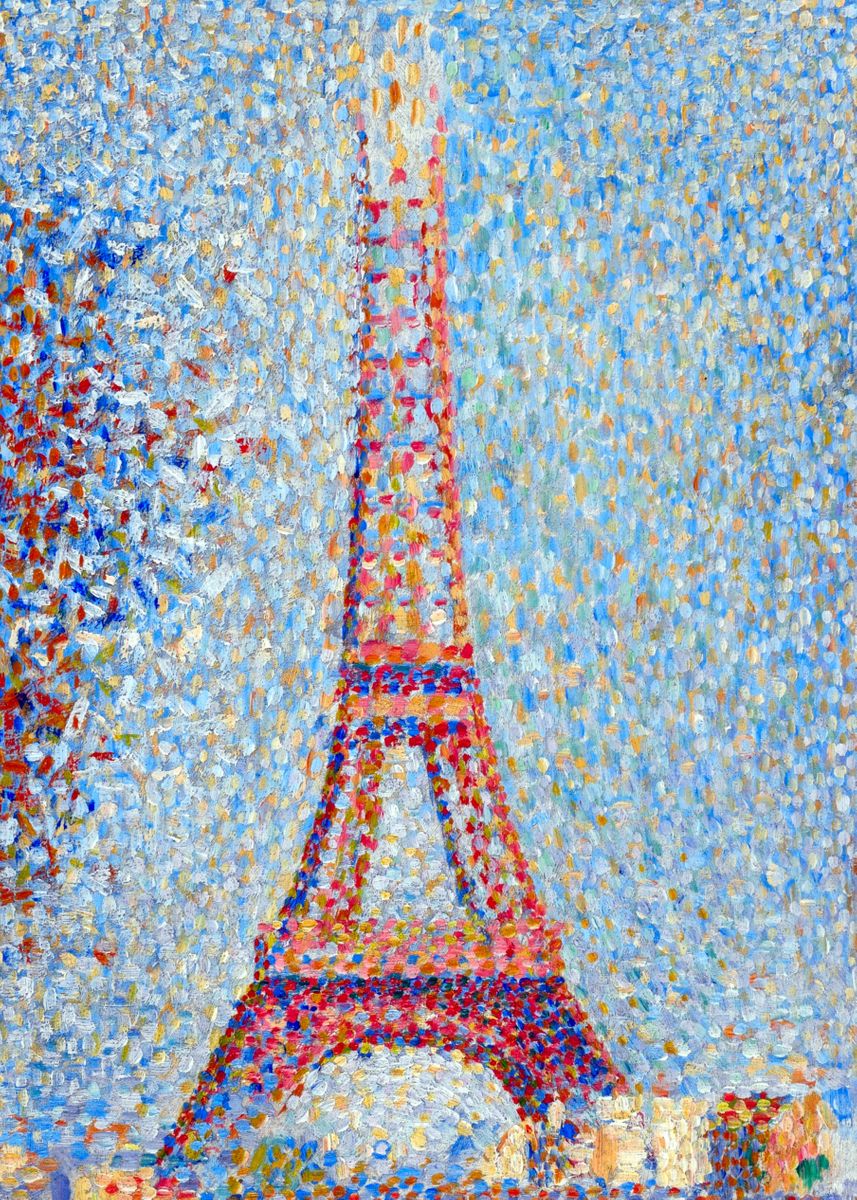 'Eiffel Tower by Seurat' Poster, picture, metal print, paint by ...