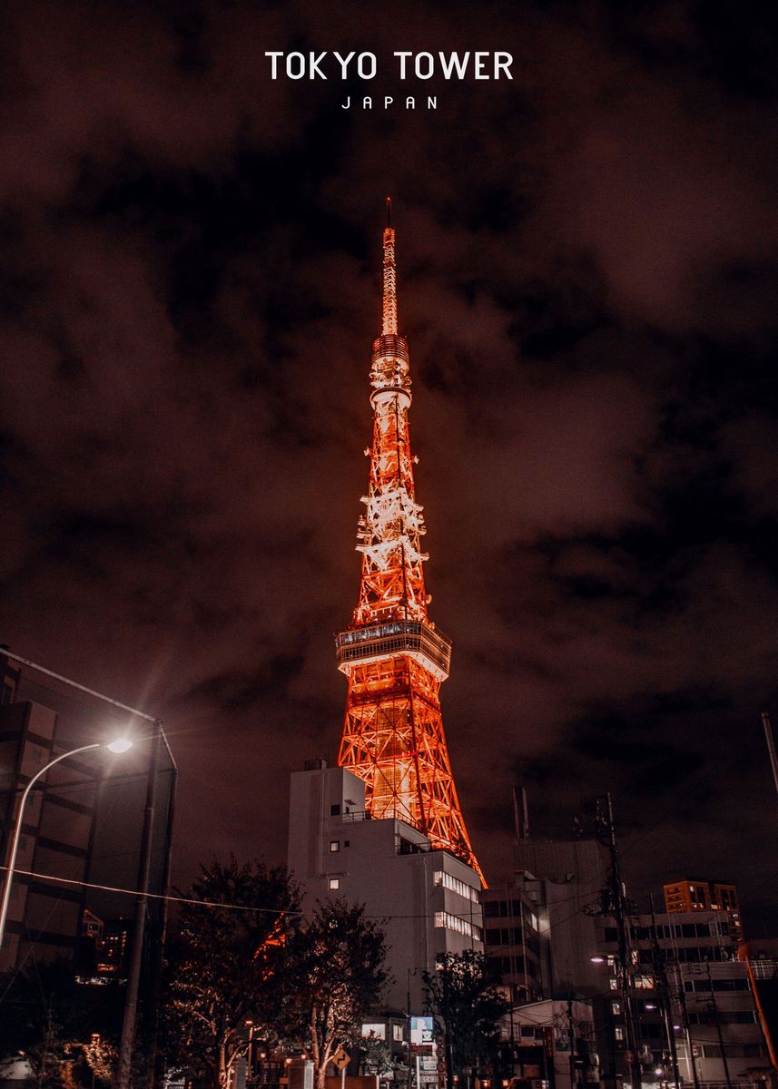 'Tokyo Tower ' Poster, picture, metal print, paint by Travel Addict ...