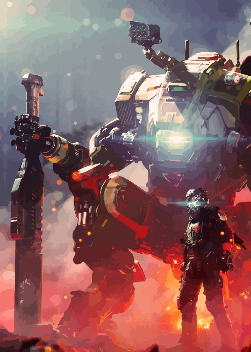'Titanfall' Poster, picture, metal print, paint by red Bone | Displate