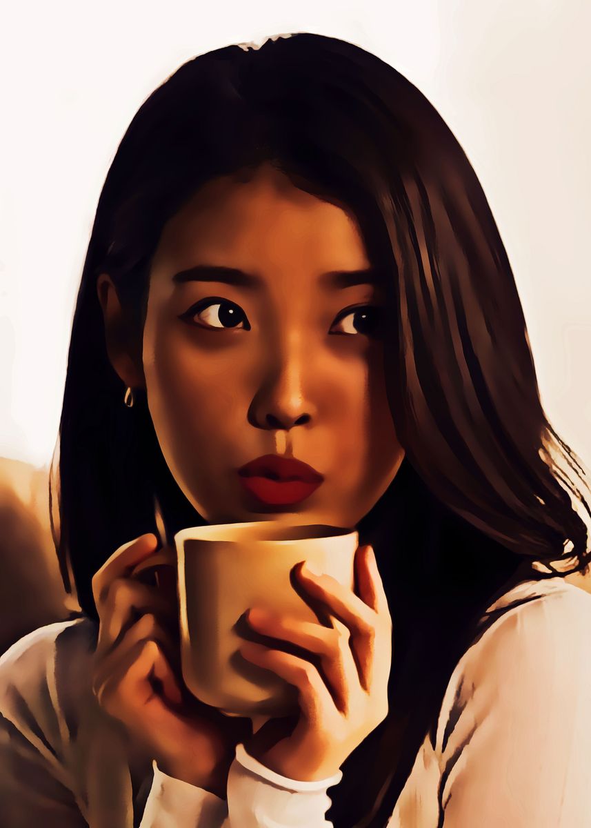 'iu coffee' Poster by artofquote | Displate