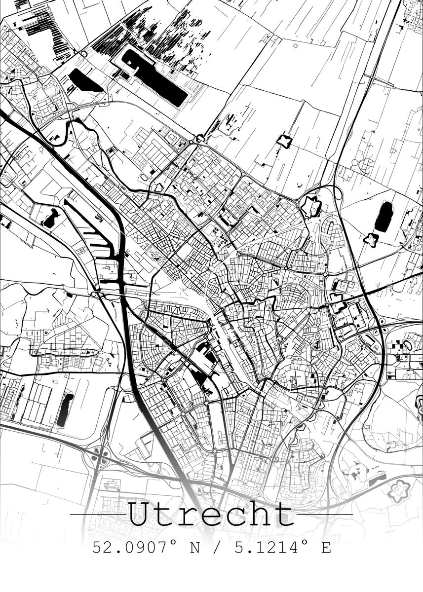 'Utrecht' Poster by Chiel Bastiaansen | Displate