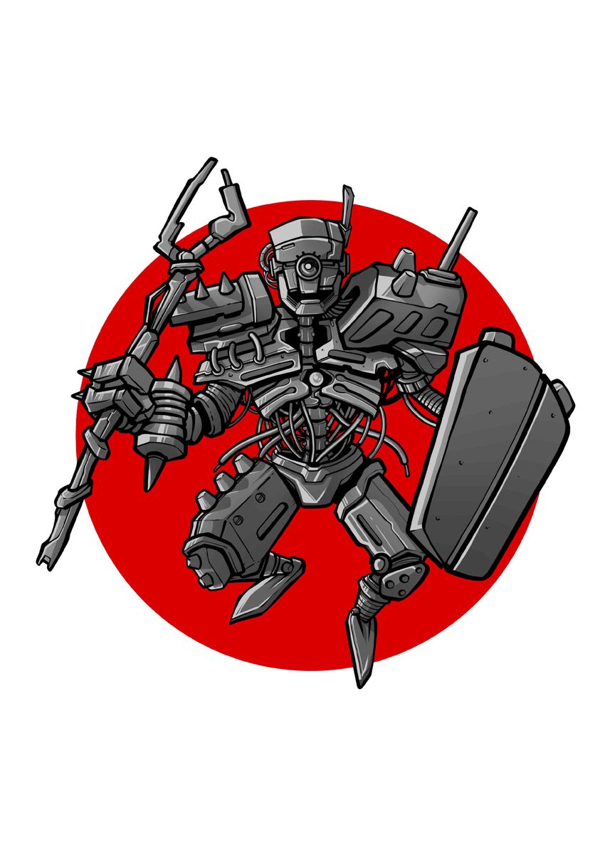 'Mech Knight V1' Poster, picture, metal print, paint by Mohammad Toha ...