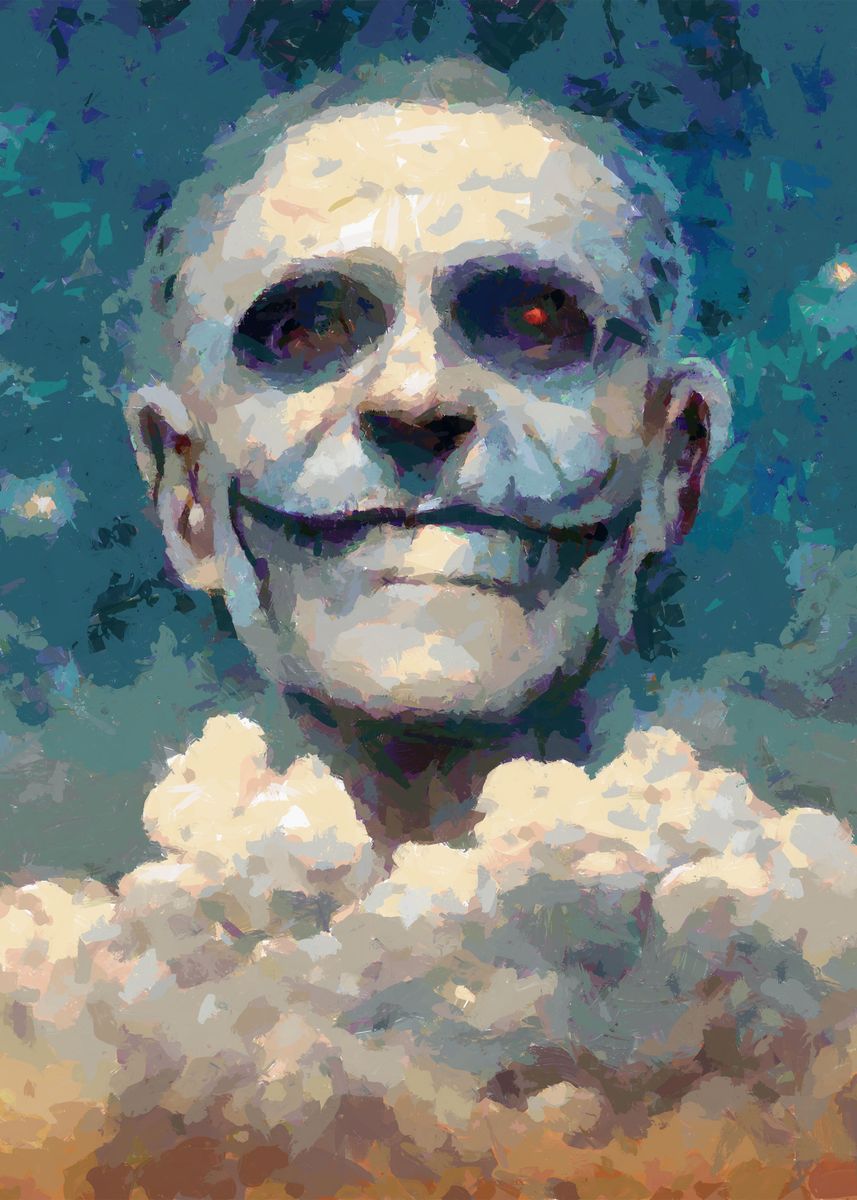 'Smiling man' Poster, picture, metal print, paint by Evgenuy Merkushov ...