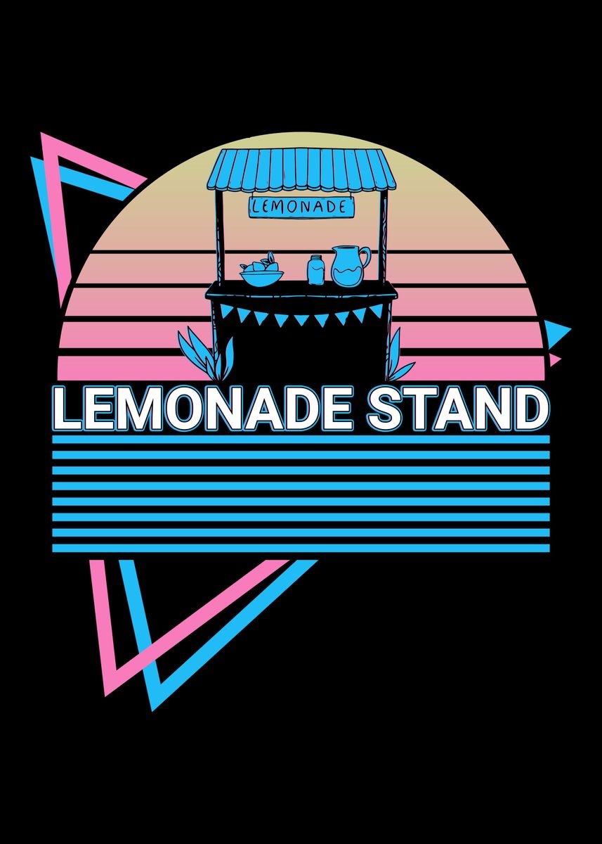 'Lemonade Stand Retro' Poster by AestheticAlex | Displate