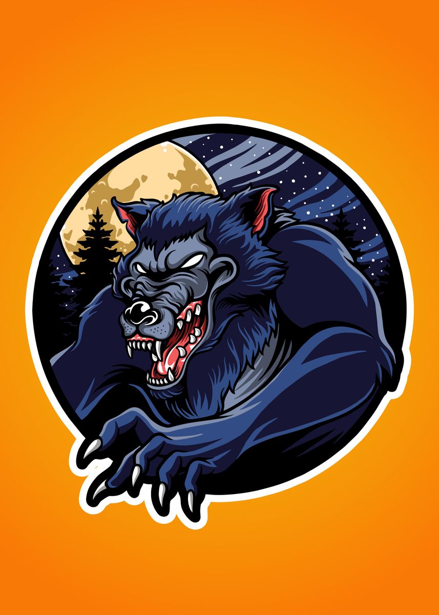 'Warewolf' Poster by DianeFFlower | Displate