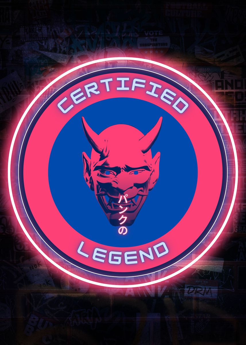 'Certified Legend' Poster, picture, metal print, paint by Atanas ...