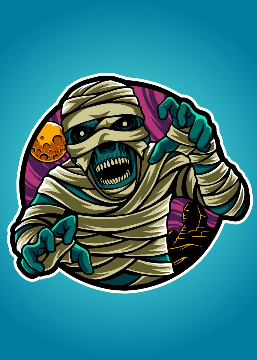 'Mummy' Poster, picture, metal print, paint by DianeFFlower | Displate