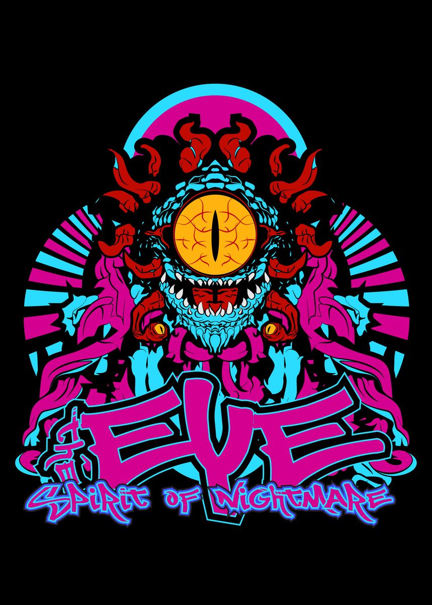 'Oni Japanese' Poster, picture, metal print, paint by ...