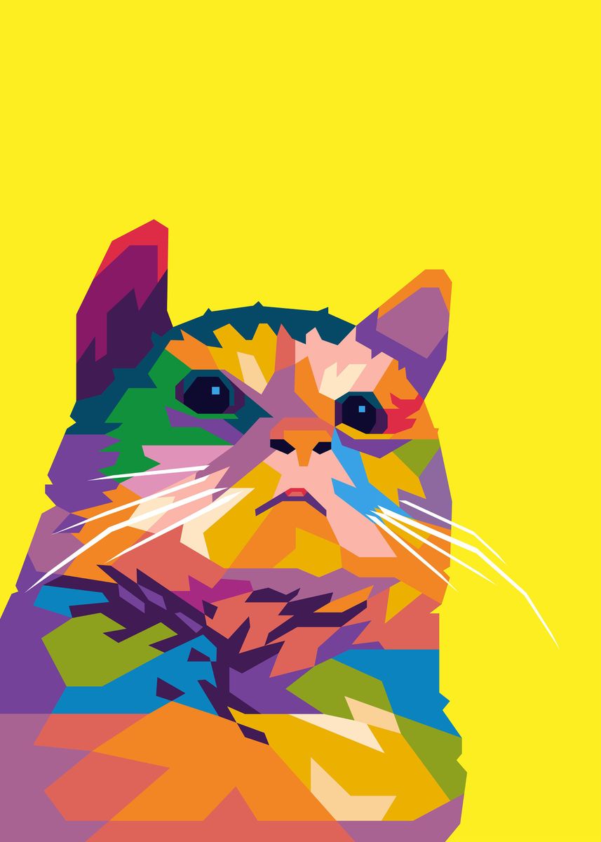'Pathetic Cat Meme' Poster by Muifatin | Displate
