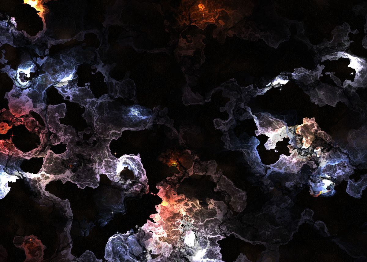 'The Calico Supercluster' Poster by Joseph Harper | Displate