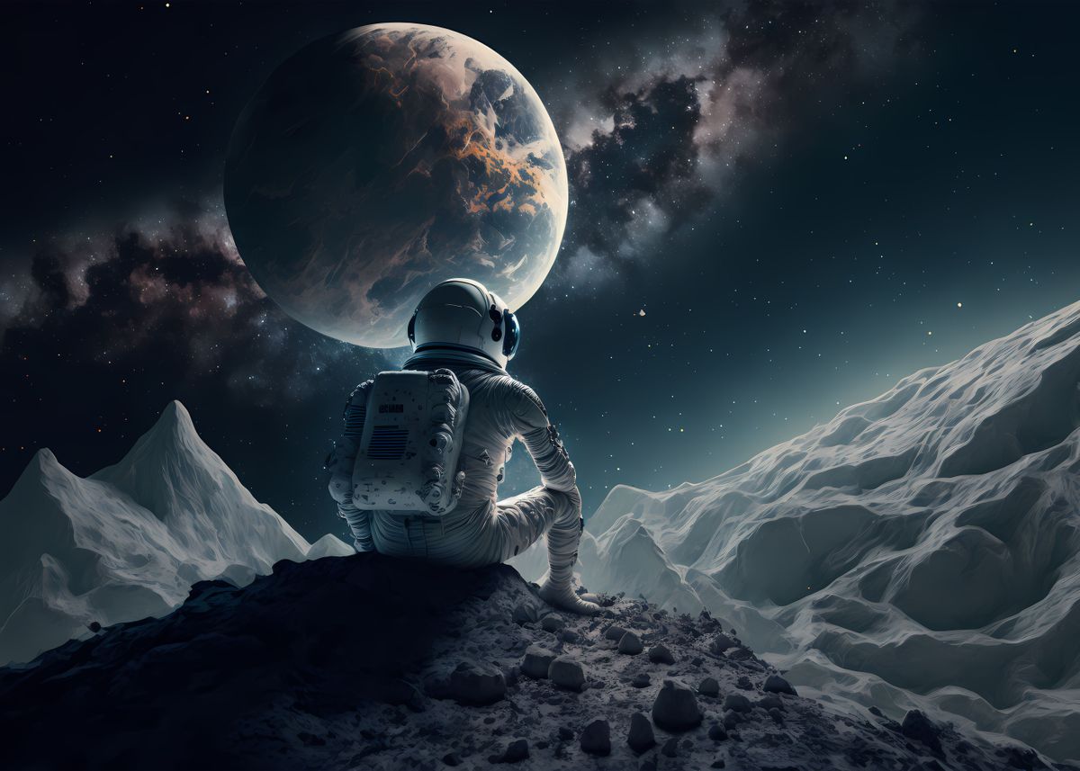 'The Moon Watcher' Poster by artH | Displate