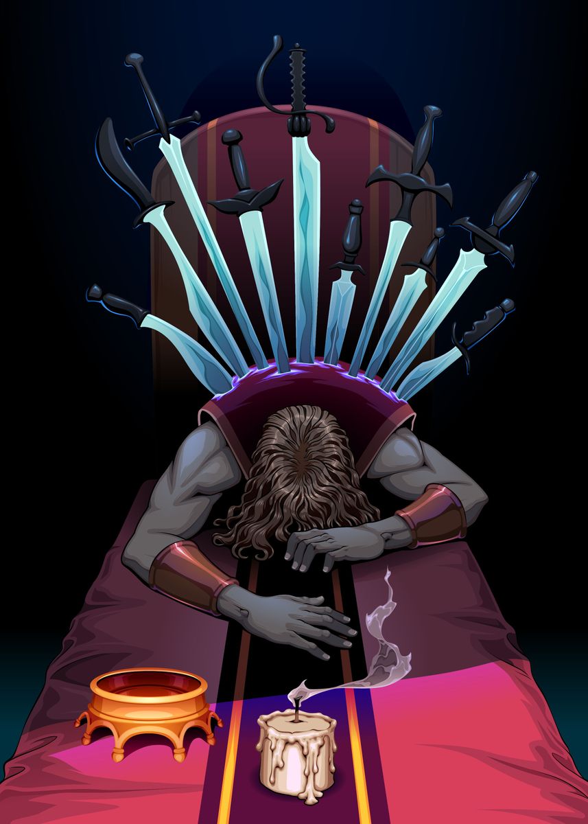 'Ten of swords' Poster, picture, metal print, paint by Lloyd Studio ...