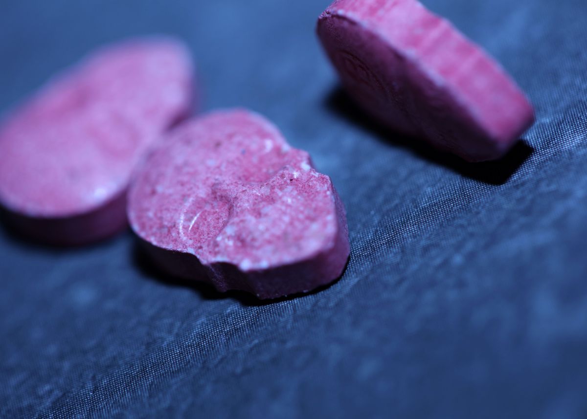 'Skull ecstasy pills macro' Poster by BakalaeroZz Photography | Displate