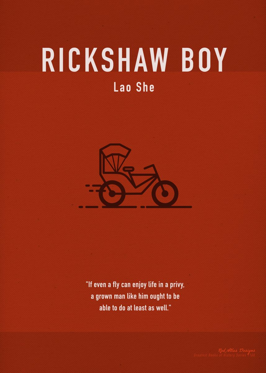 'Rickshaw Boy by Lao She' Poster, picture, metal print, paint by Design Turnpike | Displate