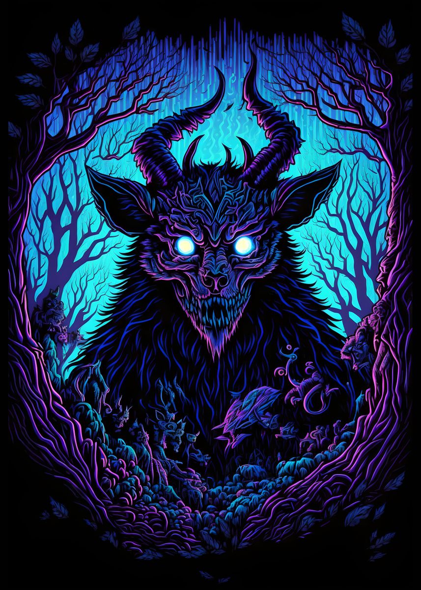 'Look from obscurity' Poster, picture, metal print, paint by Black Eyed ...