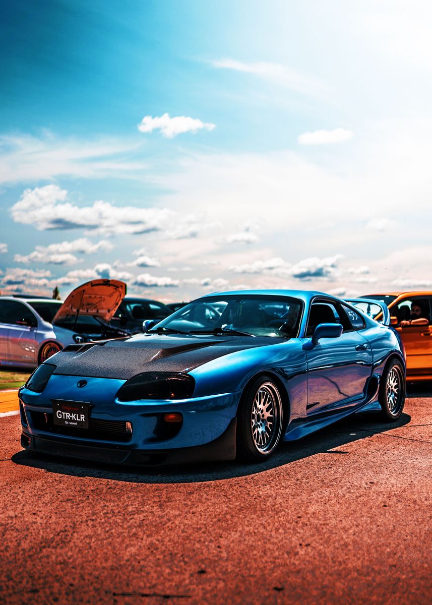 'Toyota Supra JDM' Poster, picture, metal print, paint by Robert Monroy ...