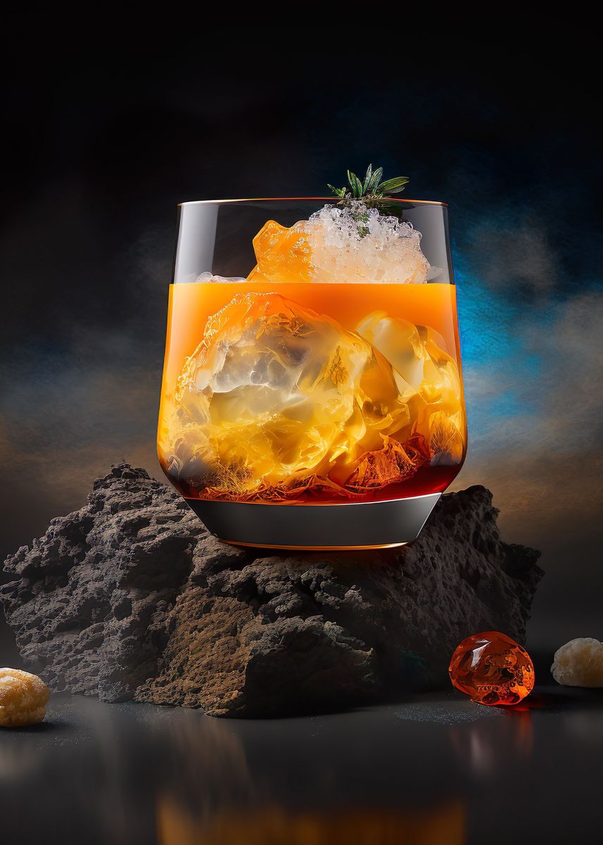 'On The Rocks' Poster, picture, metal print, paint by TESSERACT ART ...