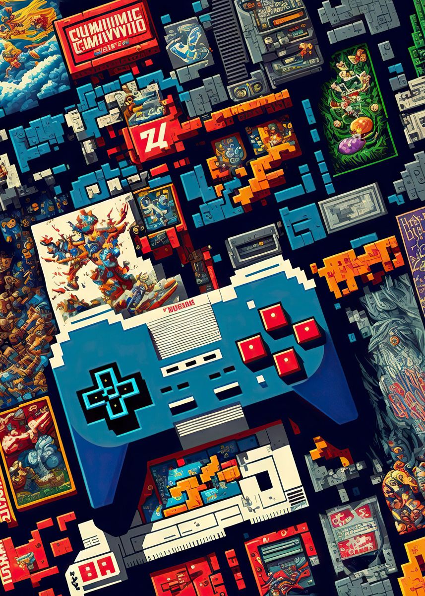 'Gamer Life' Poster, picture, metal print, paint by Stephen Schreck ...