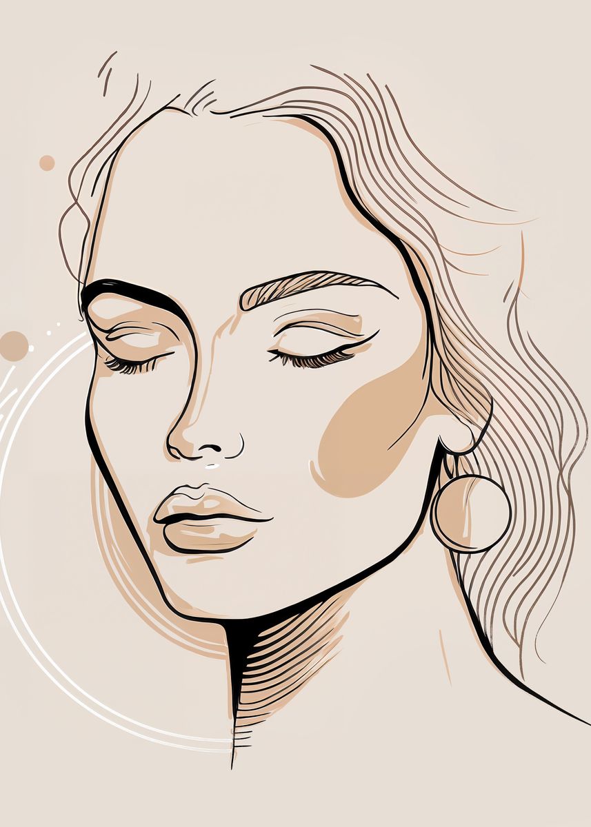 'Model Portrait' Poster, picture, metal print, paint by DervlexArt ...