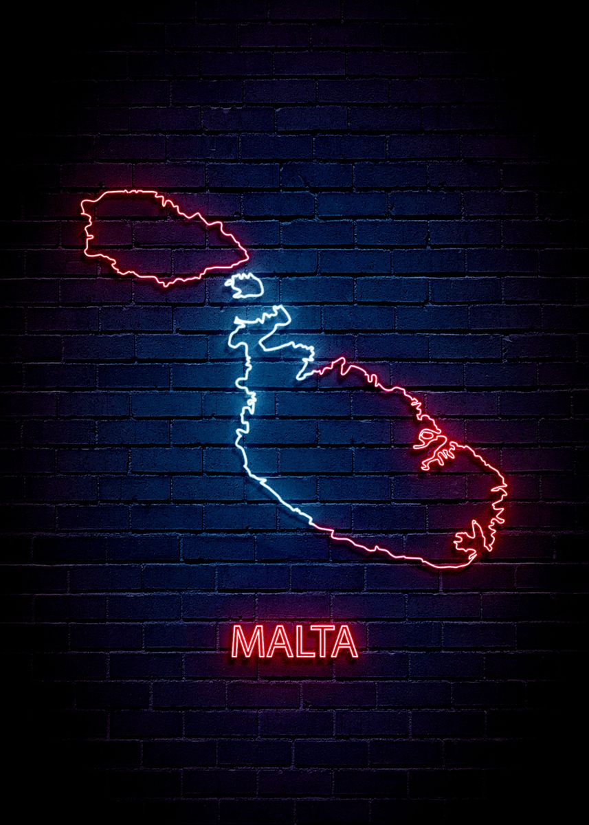 'MALTA' Poster, picture, metal print, paint by ke ke | Displate