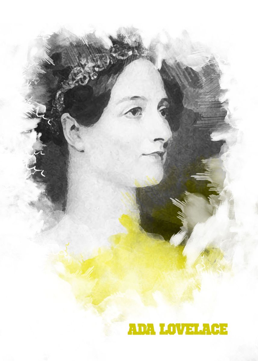 'ada lovelace painting art' Poster, picture, metal print, paint by jaka ...