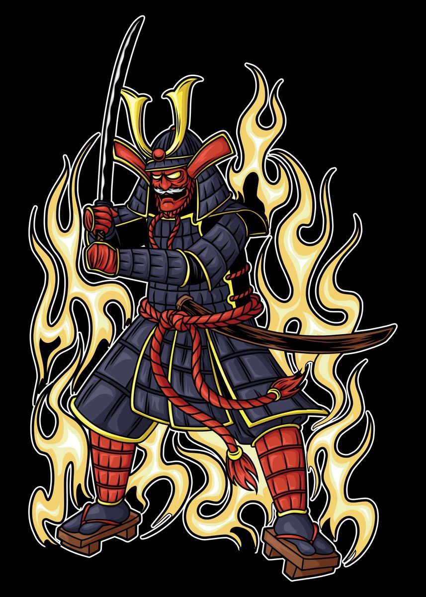 'Hachiman Japanese Mytholog' Poster, picture, metal print, paint by ...