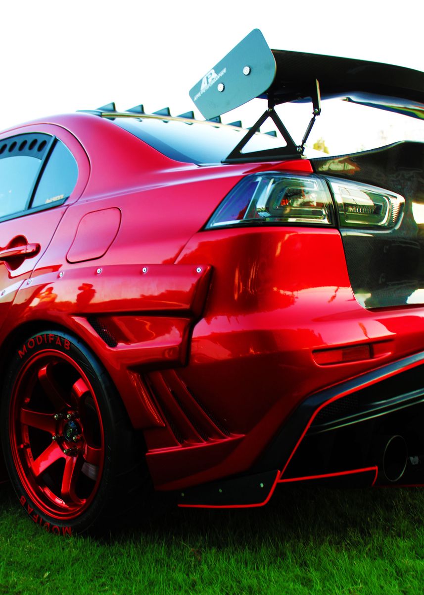 'Mitsubishi Lancer' Poster, picture, metal print, paint by Robert ...