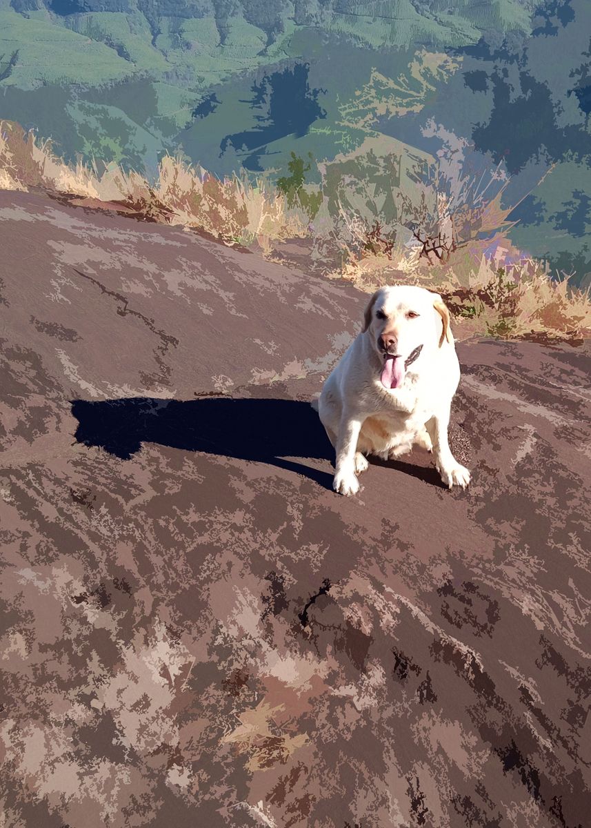 'The Lone Dog 2' Poster, picture, metal print, paint by Gani Bijish ...