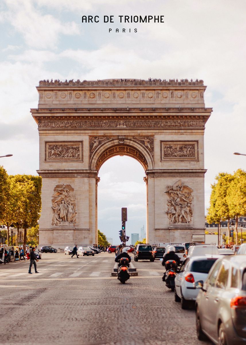 'Arc de Triomphe ' Poster, picture, metal print, paint by Famous City ...