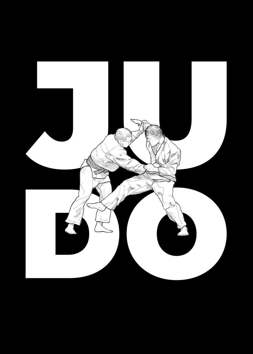 'Funny Judo Sports Designs' Poster, picture, metal print, paint by ML ...