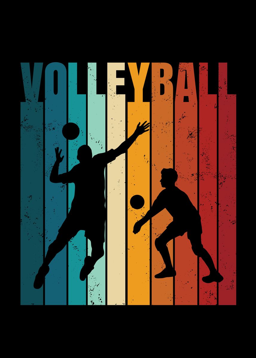 'Volleyball Volleyball' Poster, picture, metal print, paint by ML Arts ...