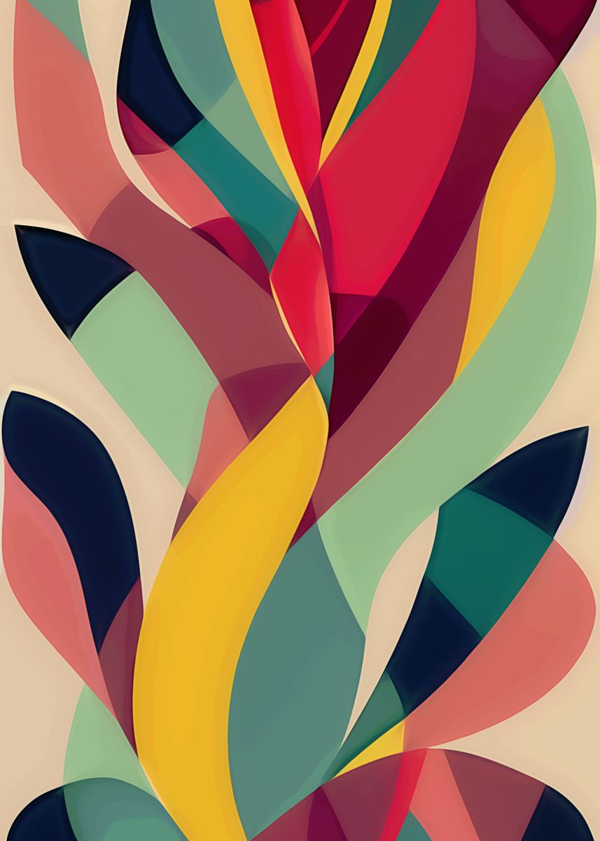 'Waves' Poster, picture, metal print, paint by Sobalvarro | Displate