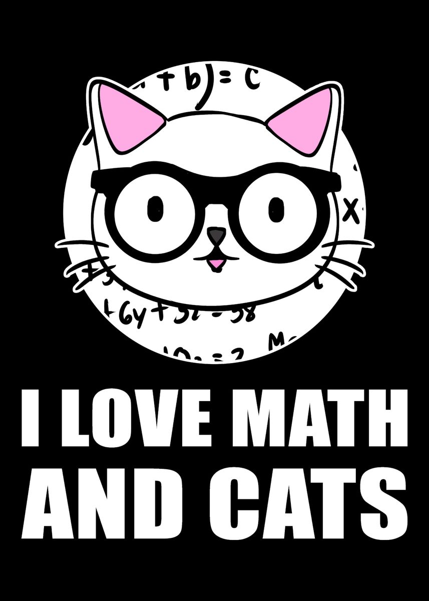 'Math Cats Cat Parent Gif' Poster, picture, metal print, paint by ...