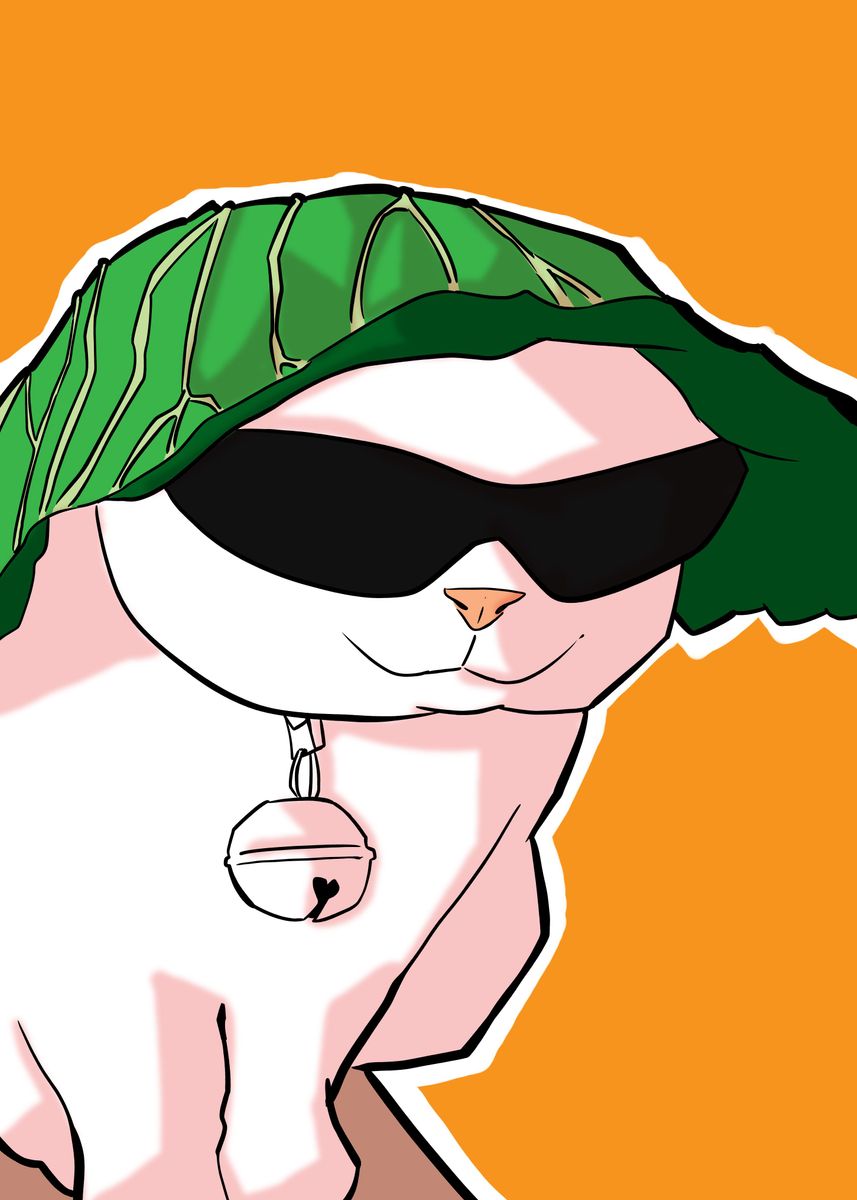 'cool cat' Poster, picture, metal print, paint by hafis ardiansyah ...