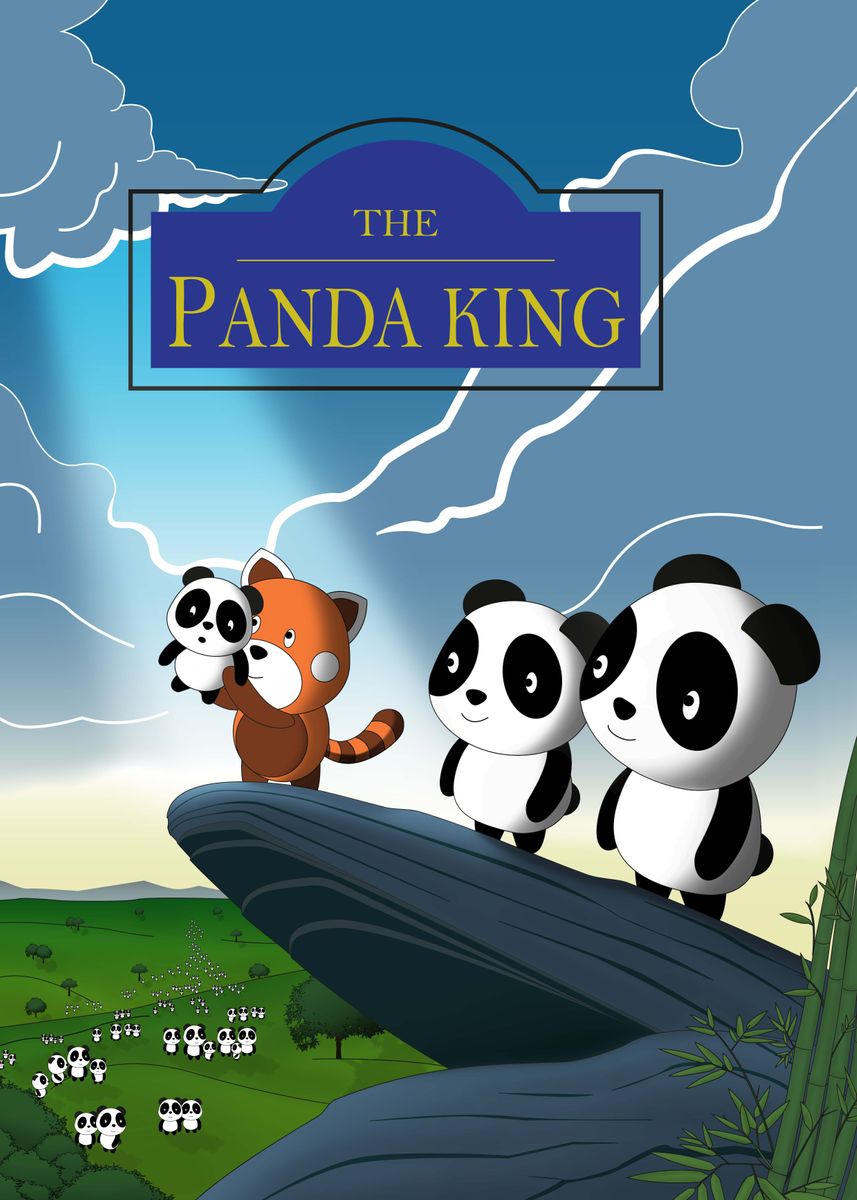 'The Panda King' Poster, picture, metal print, paint by Chloé ...