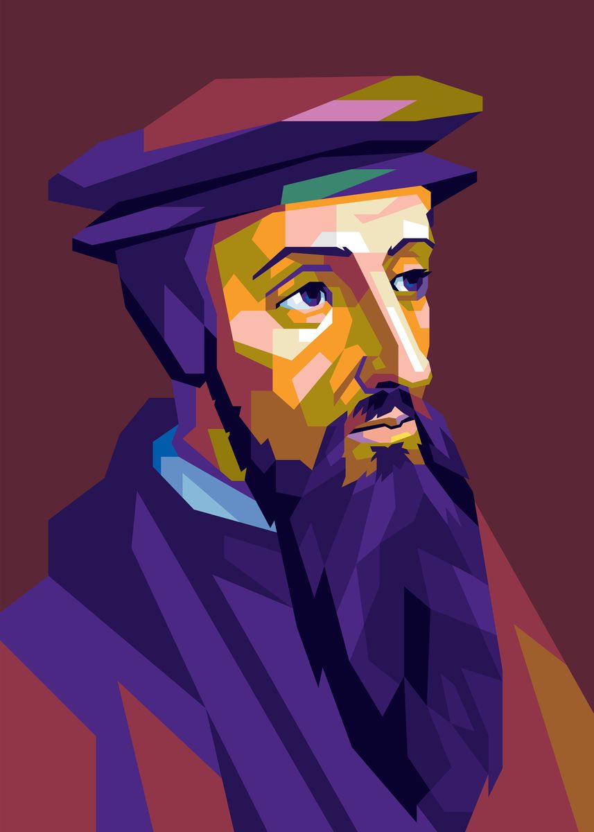 'John Calvin Popart' Poster, picture, metal print, paint by Erick Sato ...