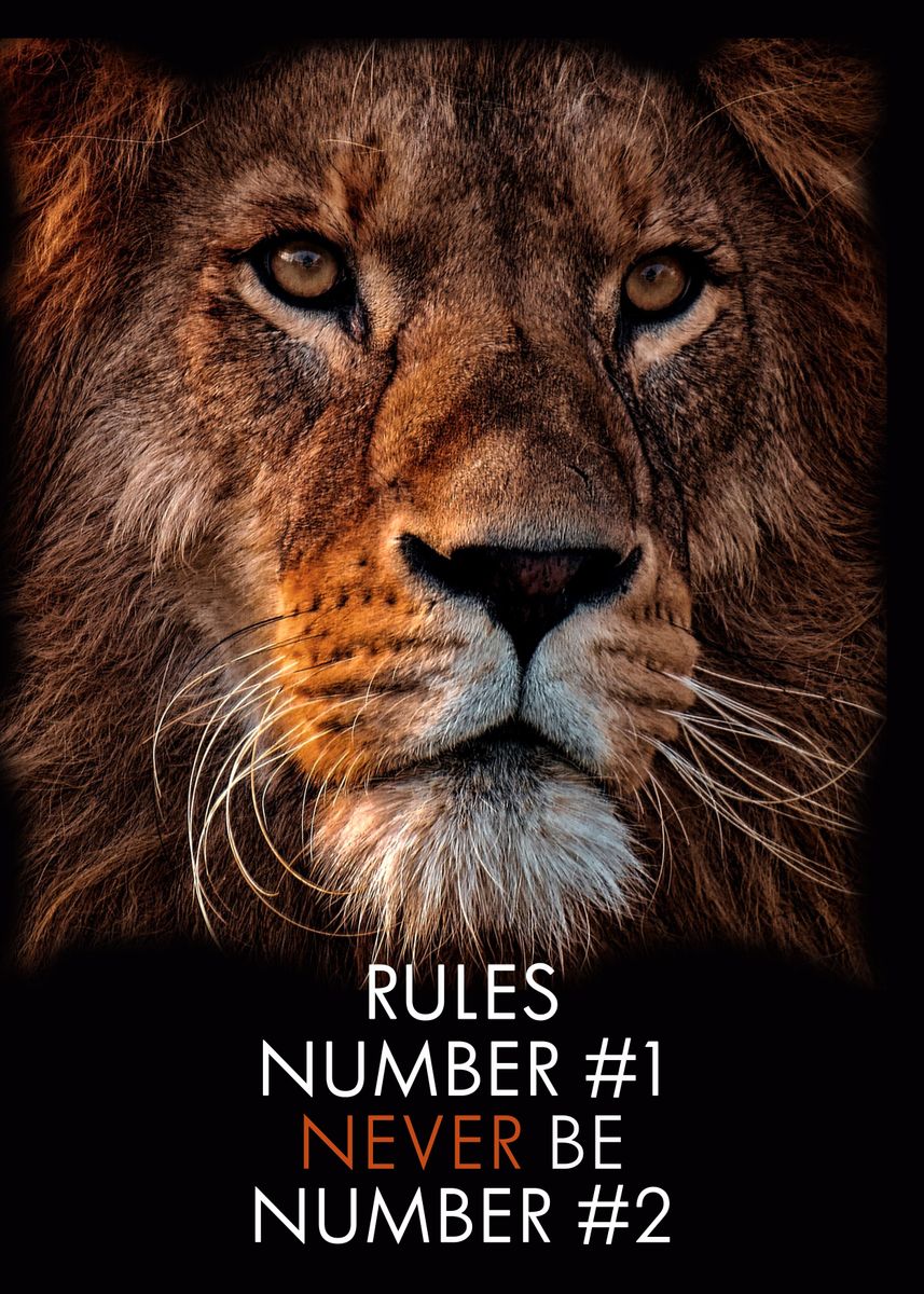 'Kings lion Rules' Poster, picture, metal print, paint by Van Zelman ...