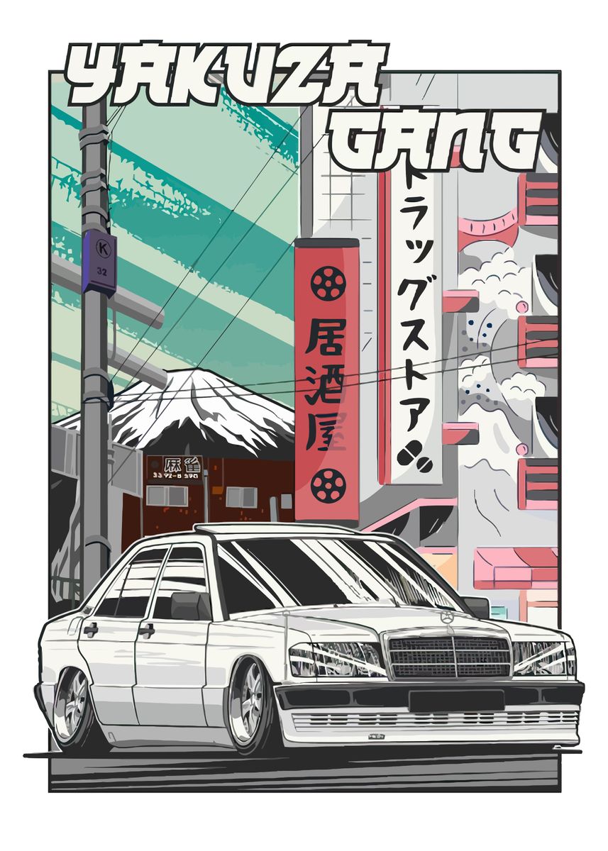 'Minimal Car Poster' Poster, picture, metal print, paint by Ezm ThigFuk ...