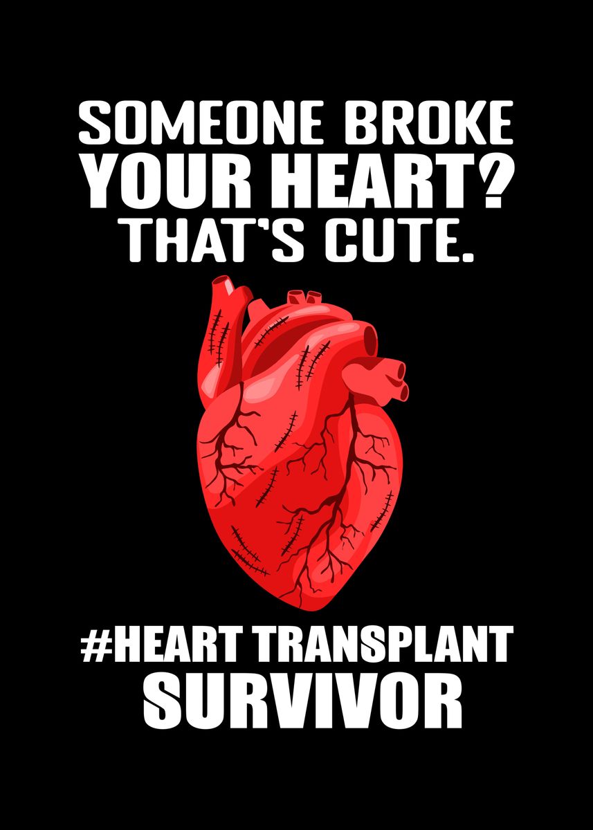 'Heart Transplant' Poster, picture, metal print, paint by ...