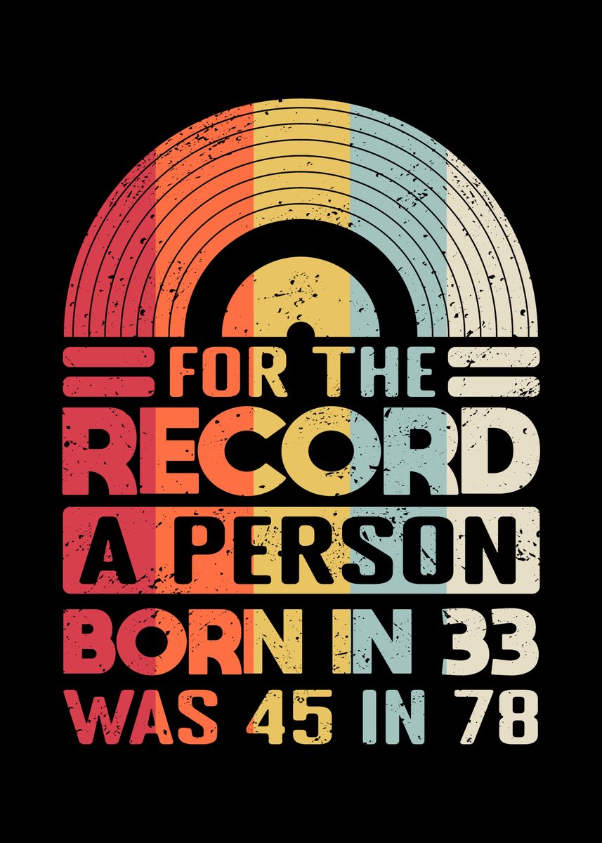 'Funny Record Collection' Poster, picture, metal print, paint by ...