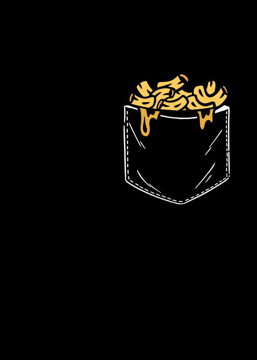 'Mac and cheese in the pock' Poster, picture, metal print, paint by ...