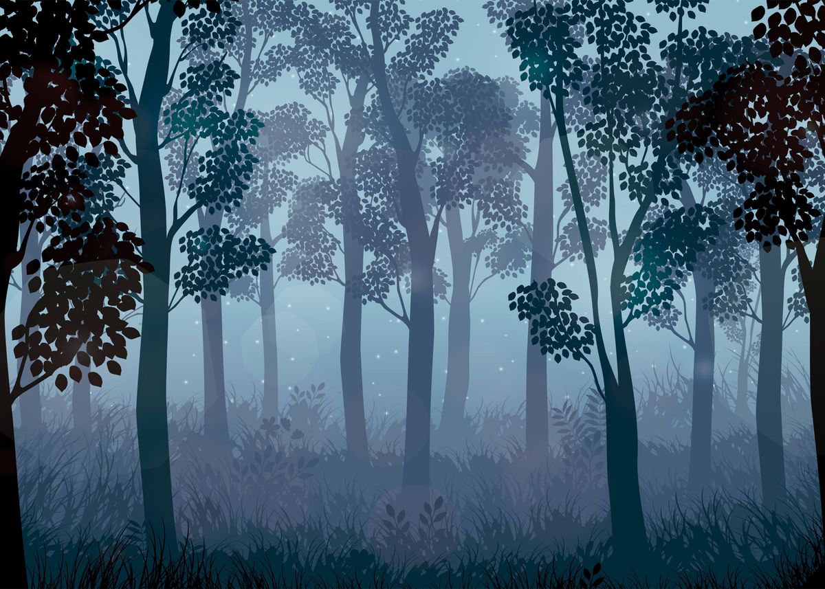 'Forest Landscape' Poster by Nae | Displate