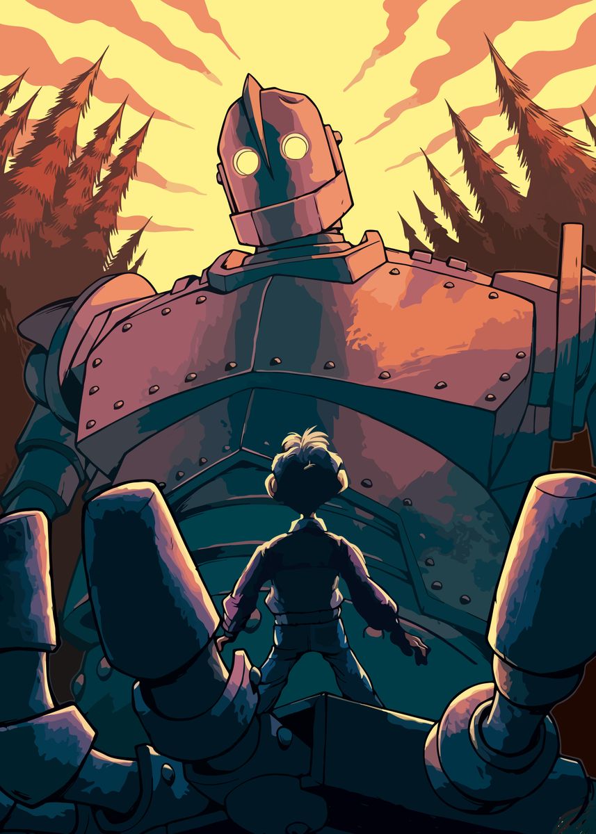 'Iron giant' Poster, picture, metal print, paint by tyara valparaiso ...