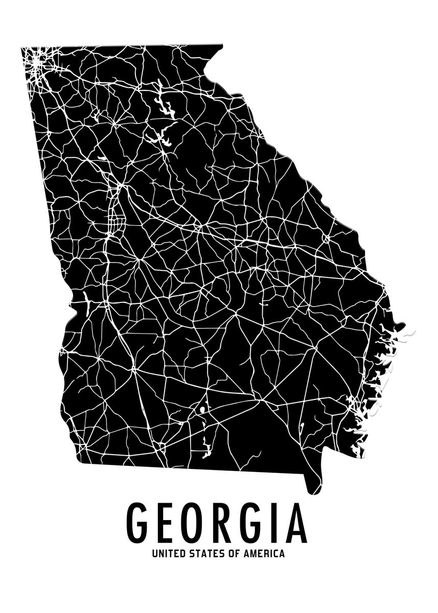 'Georgia USA' Poster, picture, metal print, paint by Terrance Seay ...