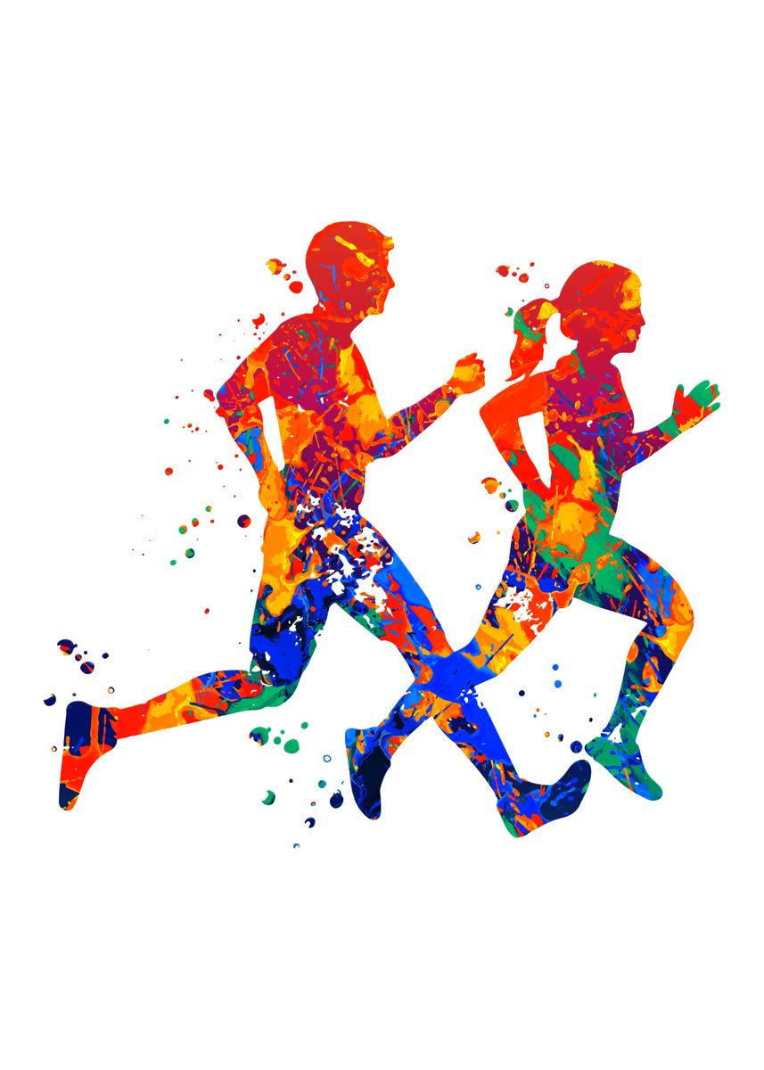 'Runners' Poster by Dalton Joyce | Displate