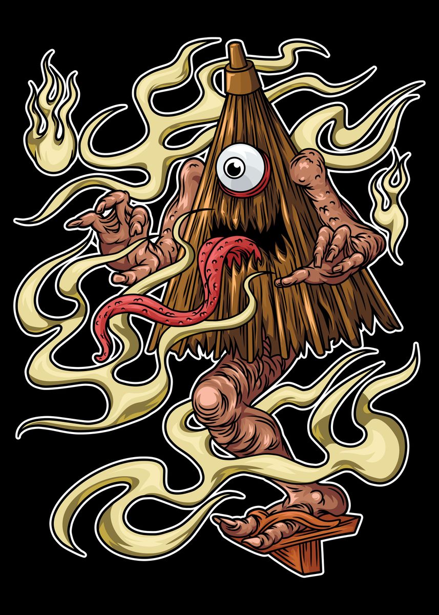 'Obake Japanese Ghost ' Poster, picture, metal print, paint by hendra ...