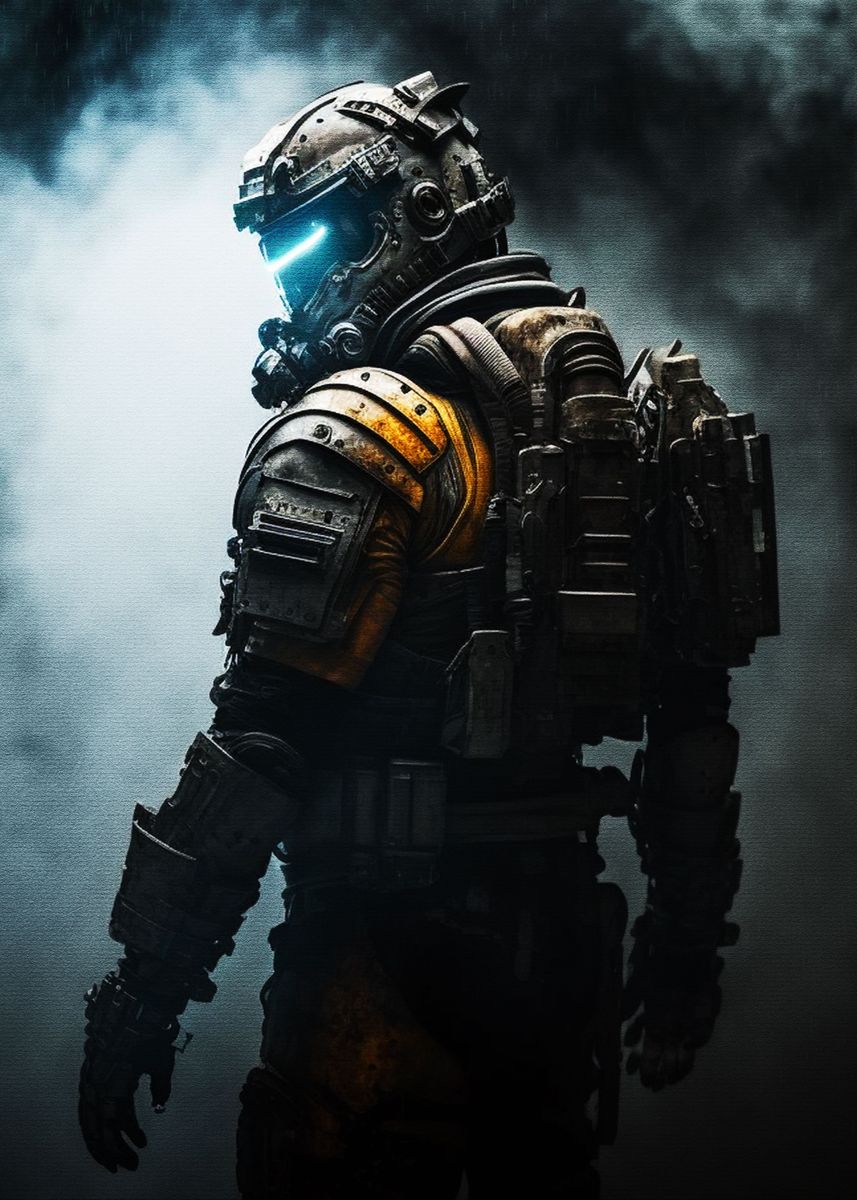 'Dark dead space armor' Poster, picture, metal print, paint by Muh ...