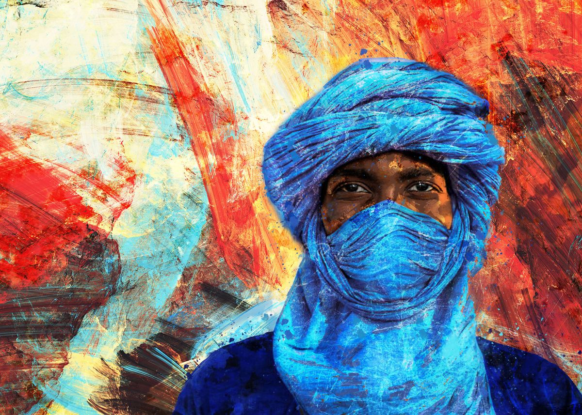 'Touareg Kel Tamajeq' Poster by Erik Ourdi | Displate