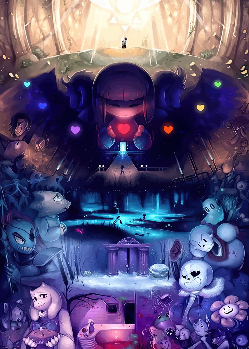 'Undertale' Poster, picture, metal print, paint by Shura Shashenka ...